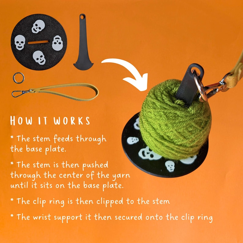 3D Printed Mini Yarn Minder; Holds Yarns, Reduces Tangles, Great Gift ...