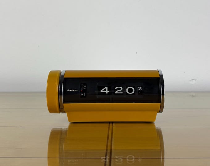 Vintage Sankyo 401C Digital Clock, Sankyo Clock, Flip, Roll, Alarm ...