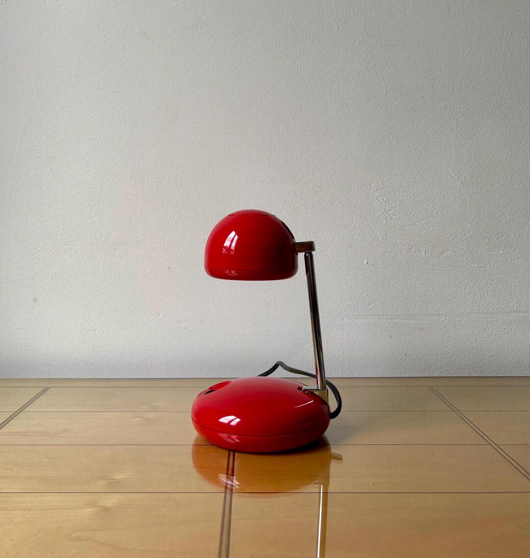 Vintage Table Lamp, Desk Lamp, 1970s, Space Age, Red - Telescopic ...