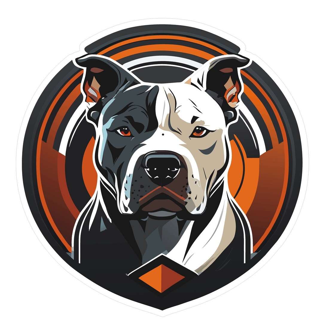 American Pitbull Terrier Dog Stickers 2 Pieces of 14 Cm - Etsy