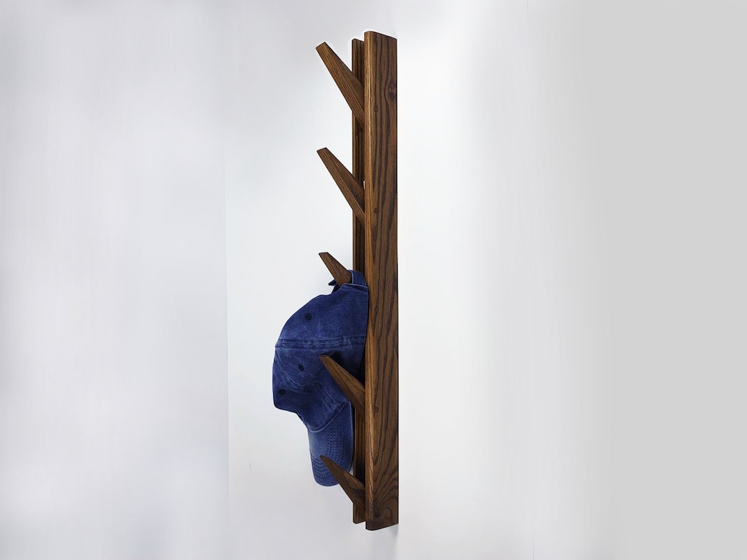 Ash Wood Functional Wall Rack Versatile Wall-mounted Organizer, Wall ...