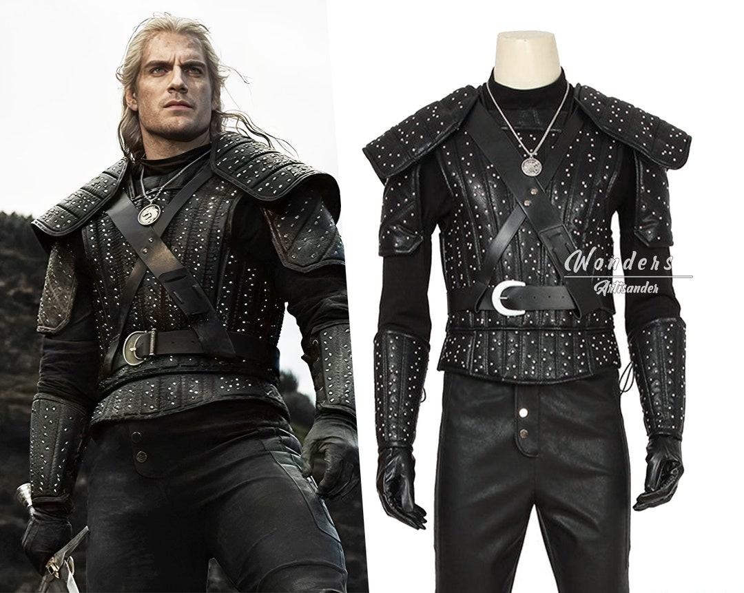 The Witcher Outfits Geralt Cosplay Costume Leather Vest Armor Set or ...