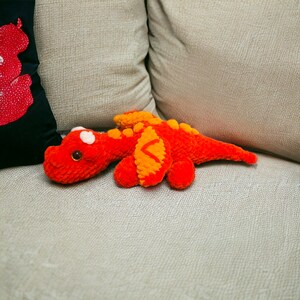 Cuddly Dragon Crochet Stuffed Animal Huggable Baby Dragon Plushie Cute ...
