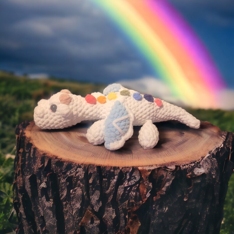 Cuddly Dragon Crochet Stuffed Animal Huggable Baby Dragon Plushie Cute ...