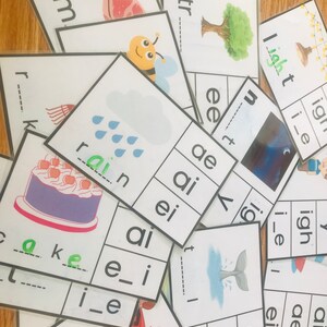 Printable Flashcards Long Vowel Sound for Kids - Etsy