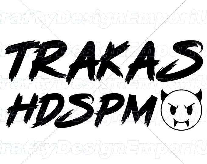 Trakas HDSPM Vinilo Calcomanía Etiqueta / Tamaño más grande / 28 ...