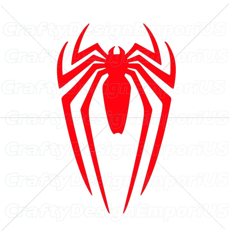 Spiderman Logo SVG, Spiderman PNG, Svg Red Spider Logo DXF Eps Jpg ...