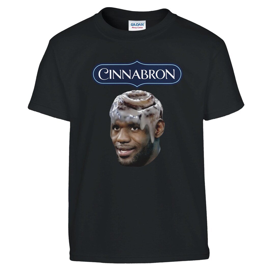 Cinnabron Funny Youth Tshirt, Lebron James Meme Tee, Funny Basketball ...