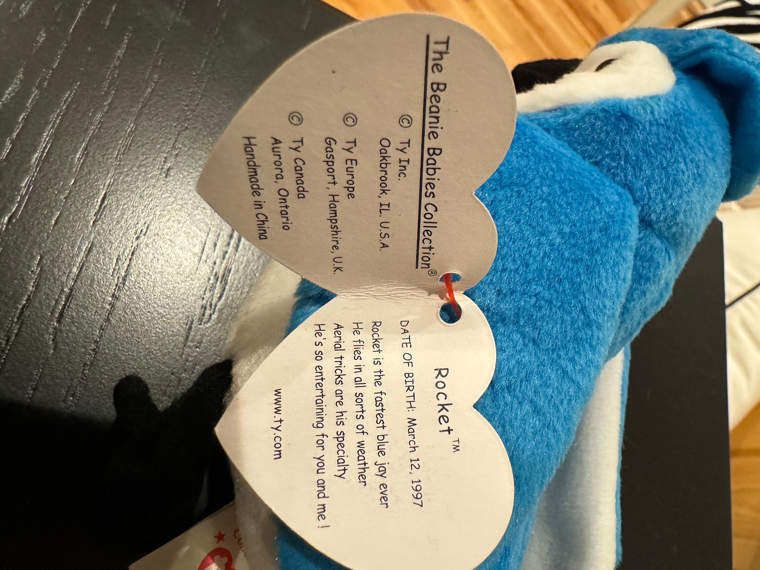 TY Rocket Beanie Baby RARE With Tag Errors full Size - Etsy