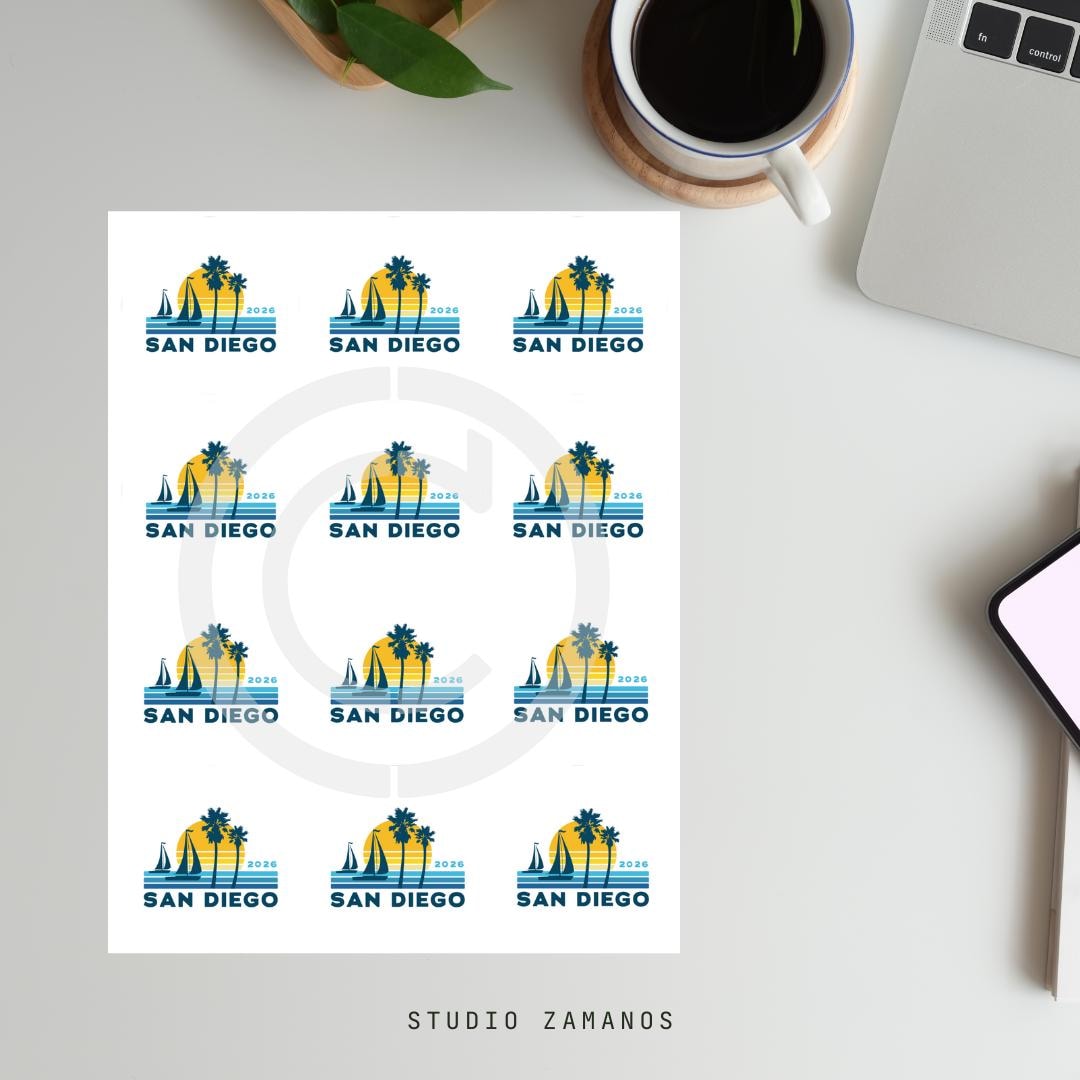 San Diego, USA 2026 JW International Convention Printable Stickers/labels, Instant Download ...