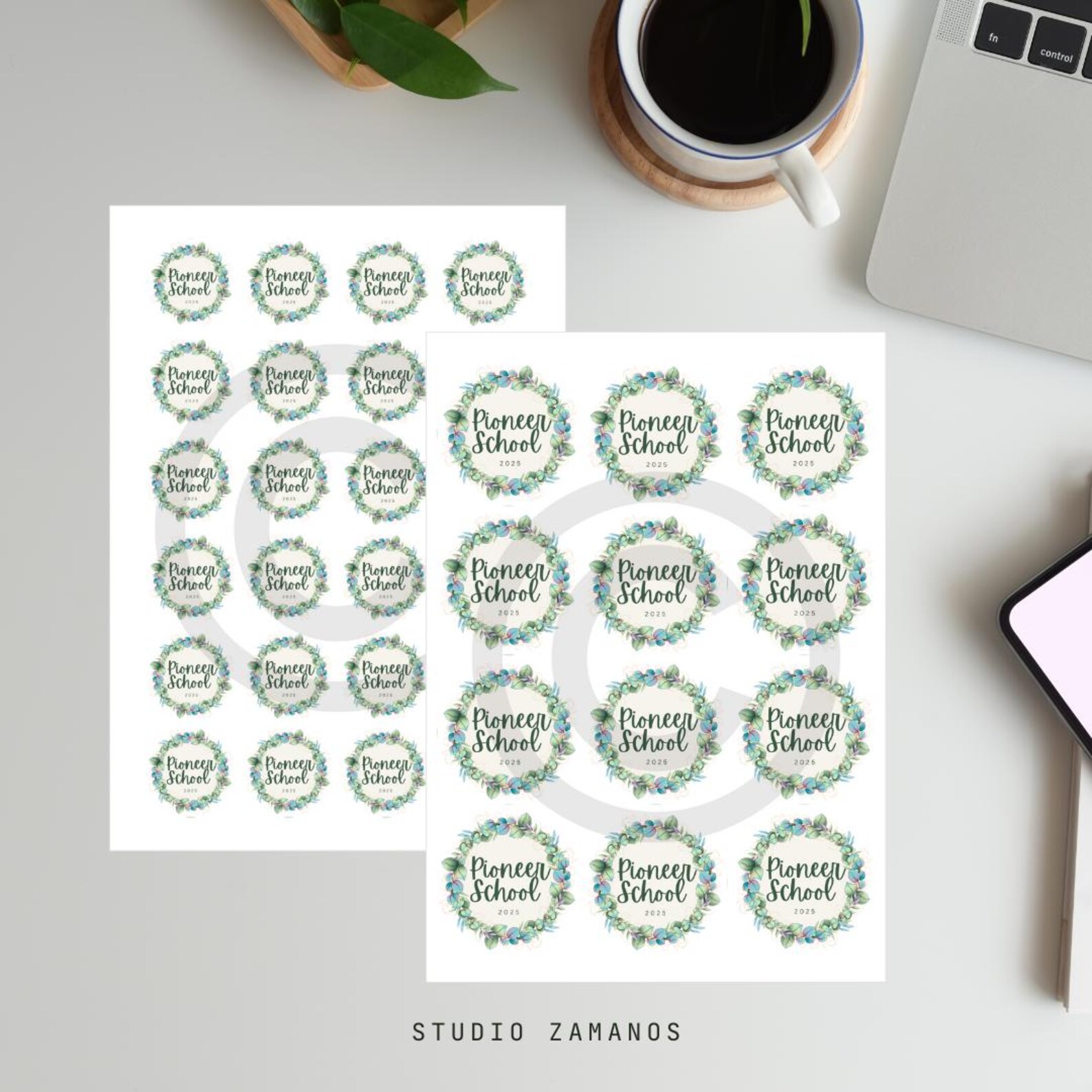 Pioneer School 2025 Sticker Labels, Instant Digital Download - X24 ...