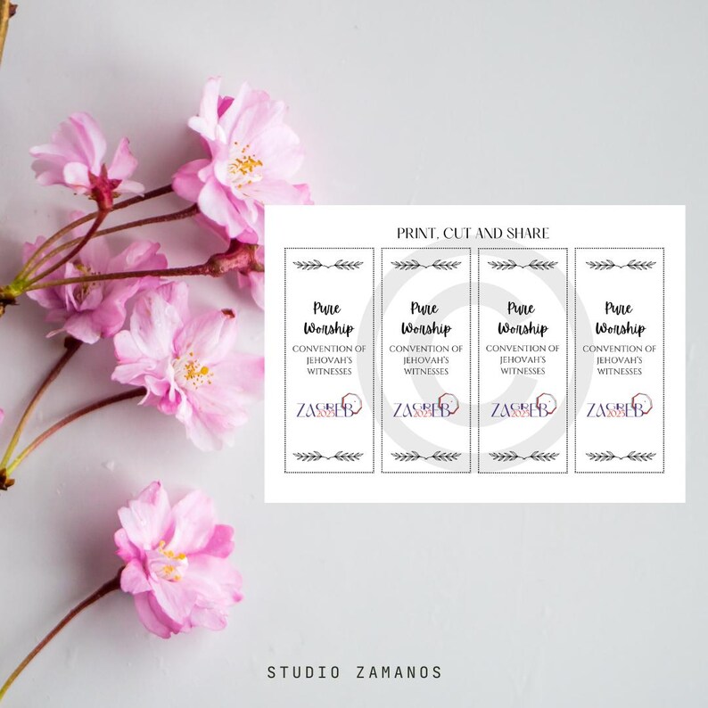 JW Zagreb 2025 Special Convention Printable Bookmarks, Instant Download ...