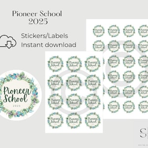 Pioneer School 2025 Sticker Labels, Instant Digital Download - X24 ...