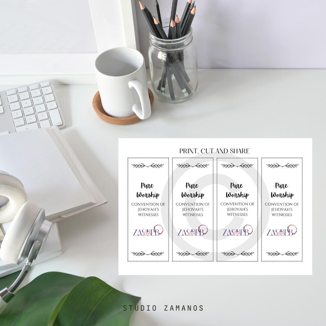 JW Zagreb 2025 Special Convention Printable Bookmarks, Instant Download ...