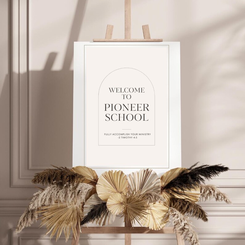 JW Pioneer School Welcome Sign | Digital File for Instant Download | JW Printables - Etsy