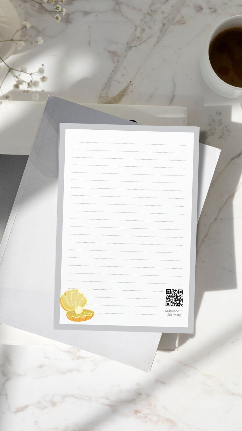 JW Lined Letter Writing Stationary Paper - A4 or A5 Digital Files of X4 ...