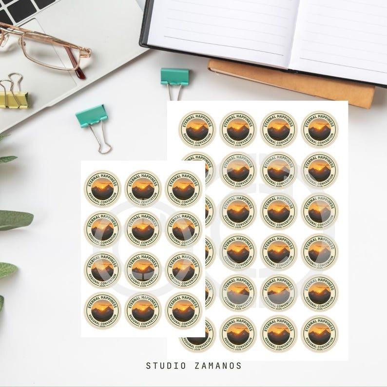 Eternal Happiness 2026 JW Regional Convention Printable Stickers/labels, Instant Download - X12 ...