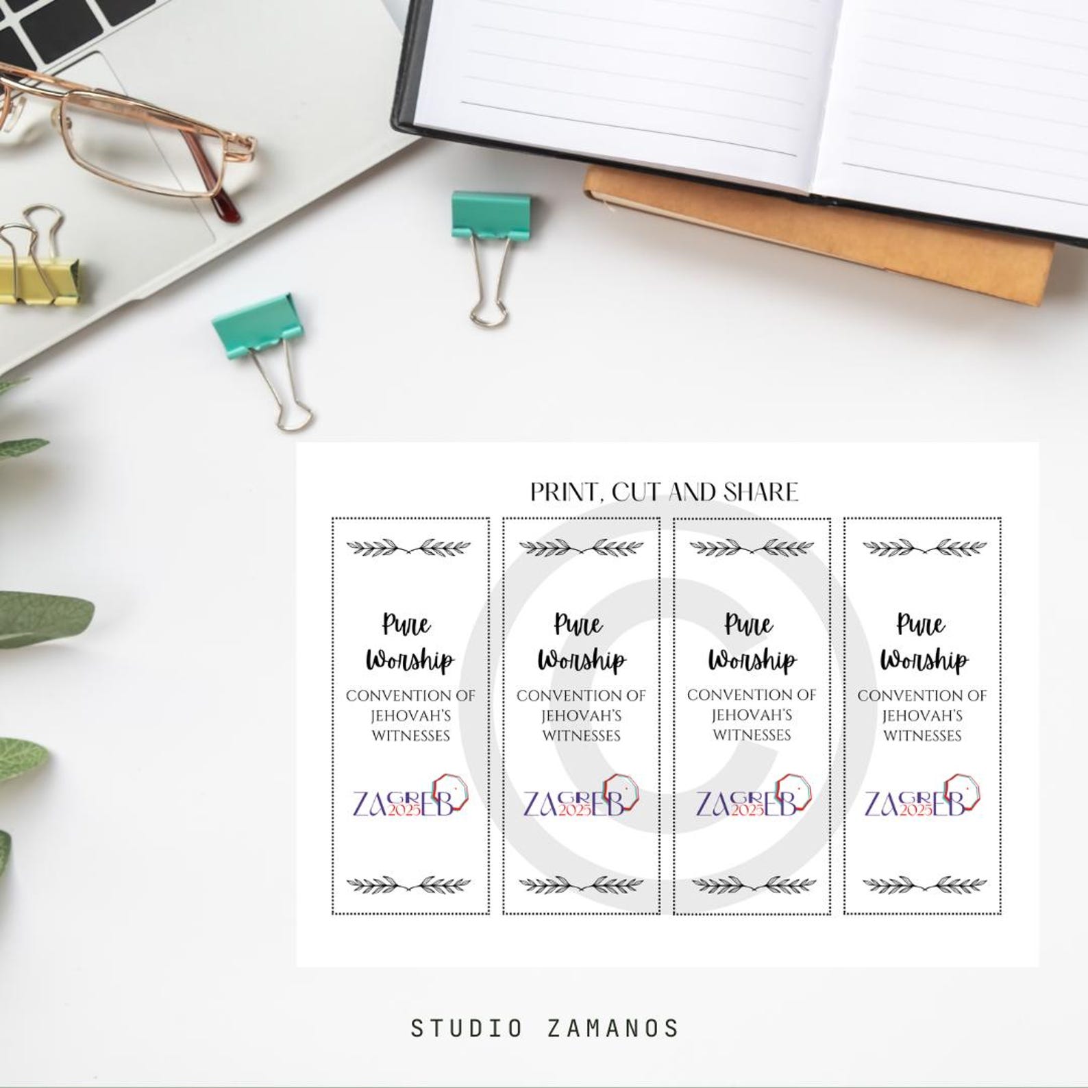 JW Zagreb 2025 Special Convention Printable Bookmarks, Instant Download ...