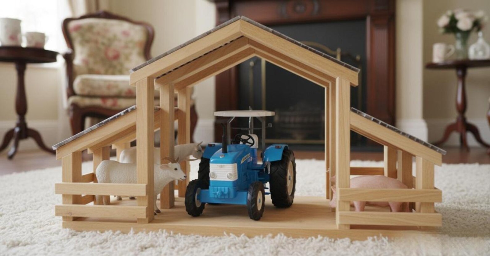 DIY Playroom Toy Barn With Stables Plan: Dolls, Woodworking Project ...