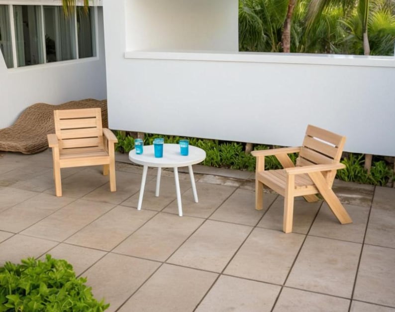 2x4 Outdoor Chair Plans: DIY Patio Furniture, Garden Bench (PDF ...