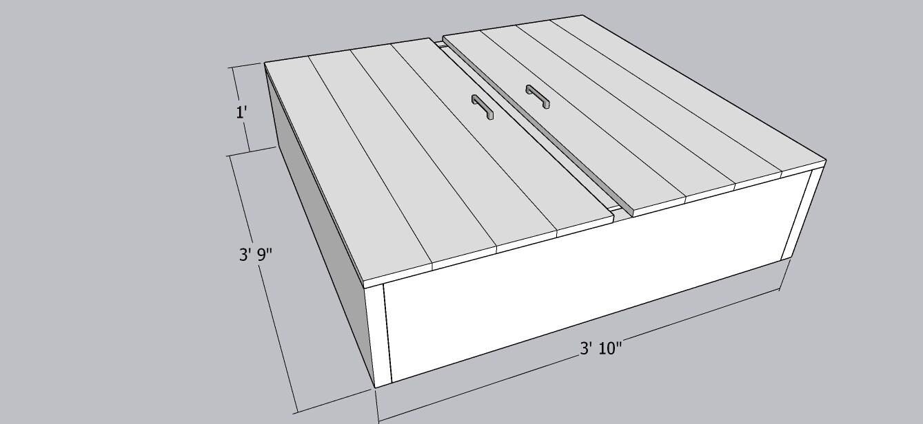 Sandbox With Lid,sandbox Plan With Canopy and Benches, Backyard DIY ...