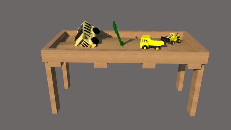 Sandbox Table,sandbox Plan With Canopy and Benches, Backyard DIY ...