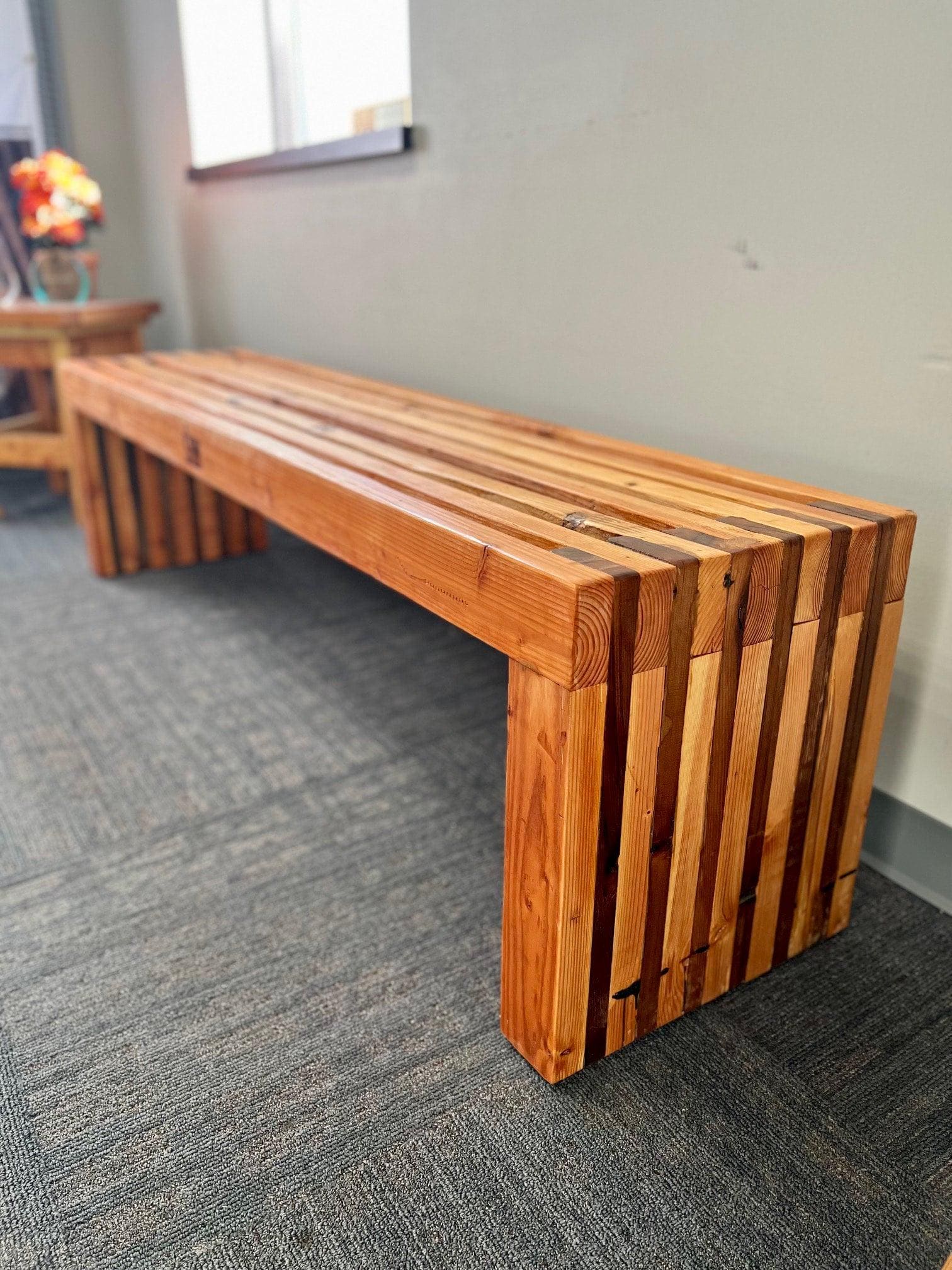 DIY Modern Bench Build Plans,outdoor Patio Bench Plans,easy to Build ...