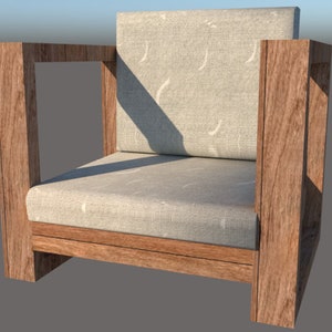DIY Modern Outdoor Chair Plans: 2x4 Patio Furniture (PDF Download ...