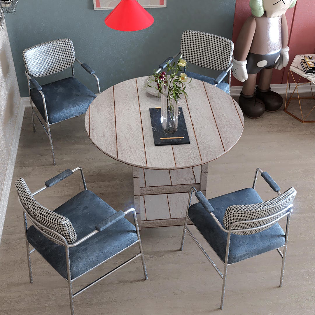 Drop Leaf Round Storage Table Plans: Modern DIY Furniture (digital ...