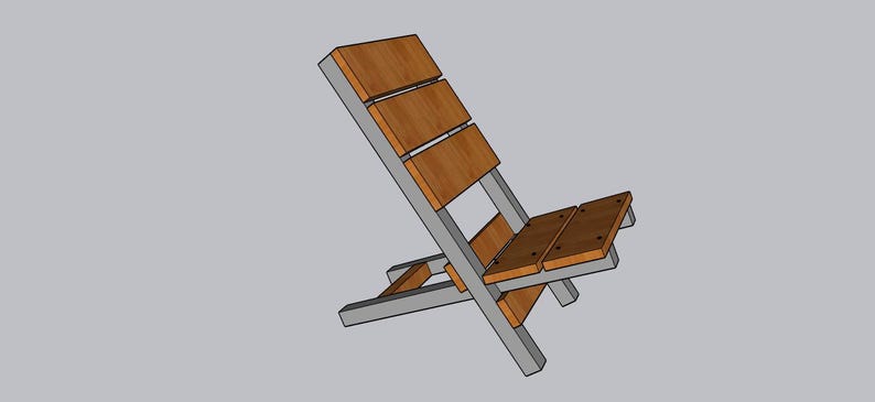 Portable Wooden Beach Chair Plans: DIY Patio Furniture (PDF Download ...
