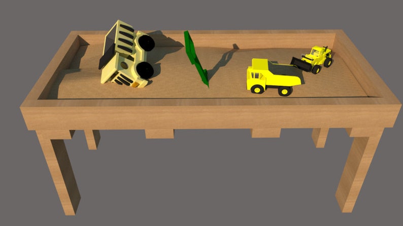 Sandbox Table,sandbox Plan With Canopy and Benches, Backyard DIY ...