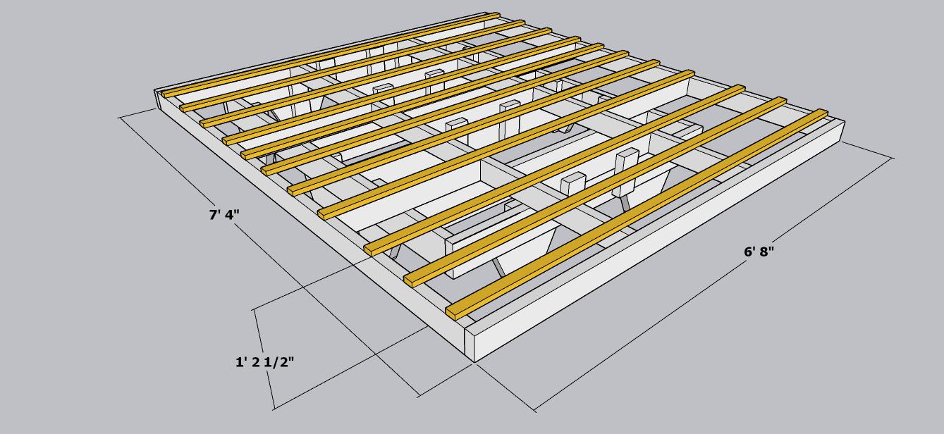 Floating Bed Frame Plans - DIY King Queen Full Size - Woodworking ...