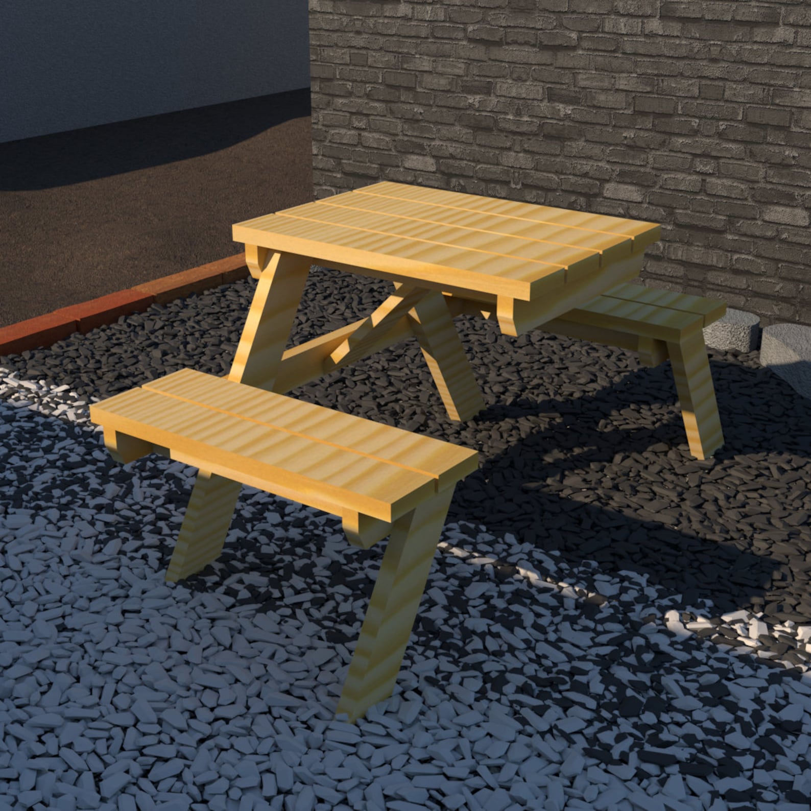2 PERSON PICNIC TABLE - Etsy
