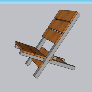 Portable Wooden Beach Chair Plans: DIY Patio Furniture (PDF Download ...