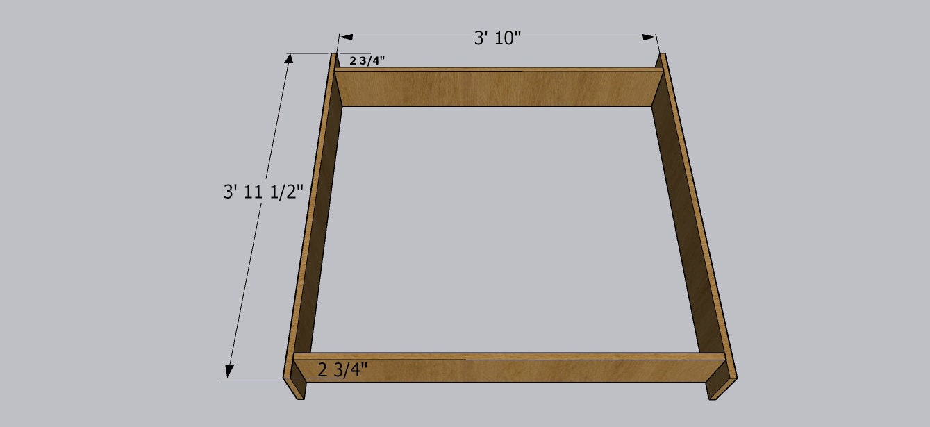 Sandbox Plan With Canopy and Benches: Backyard Project (PDF Plan) - Etsy