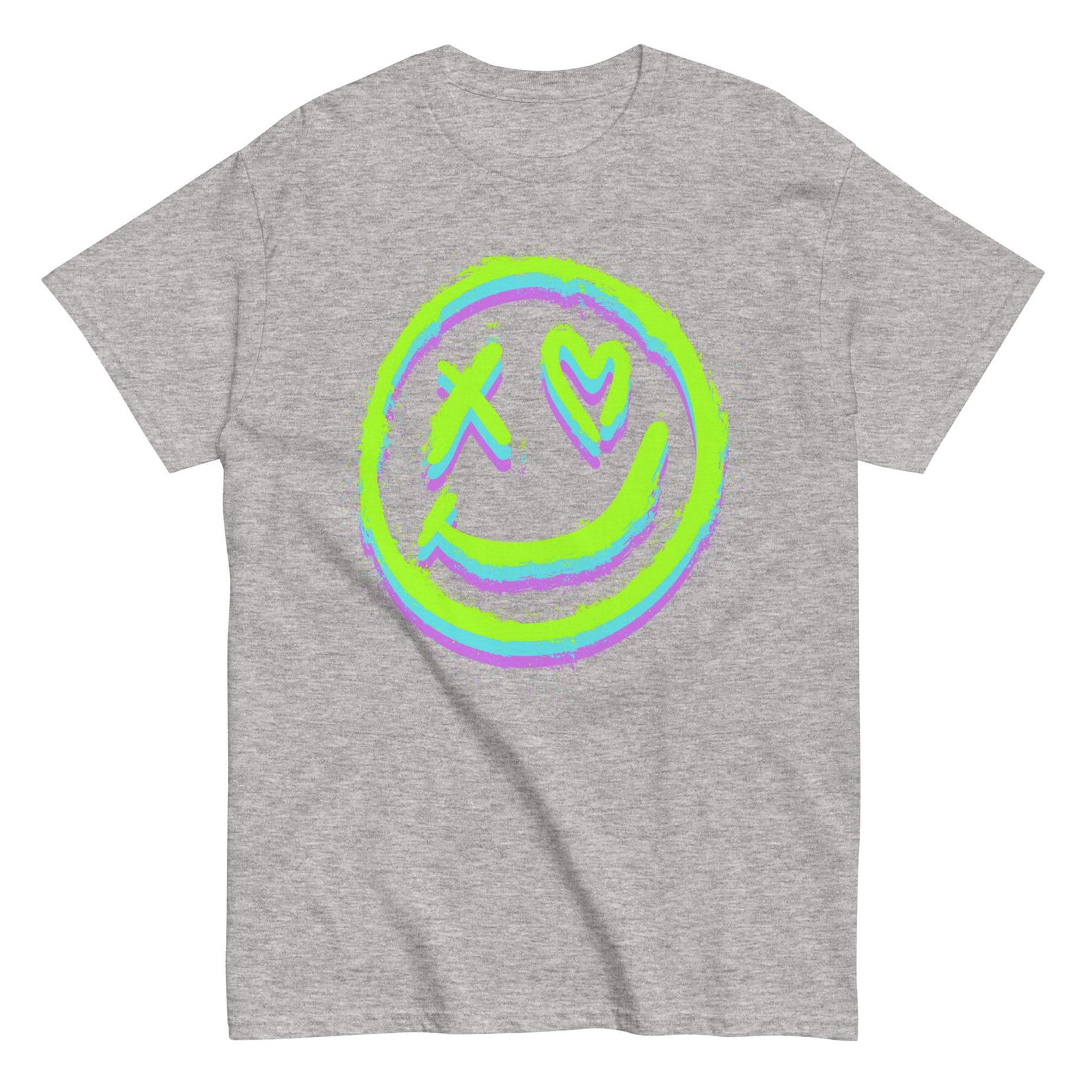 Neon Smiley - Unisex T-shirt | Funny & Humorous Shirt With a Great ...