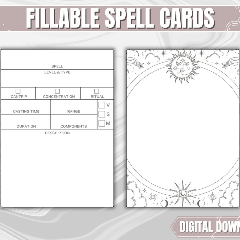 Blank 5e Pdf Sheet - Etsy