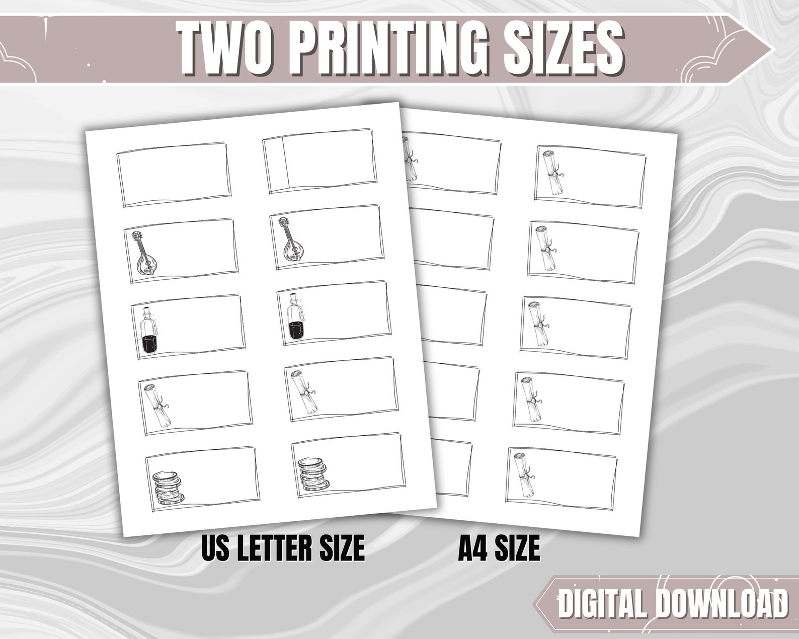 DND Token Bundle | Dungeons and Dragons 5th Edition PDF Form Fillable ...