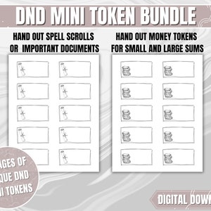 DND Token Bundle | Dungeons and Dragons 5th Edition PDF Form Fillable ...