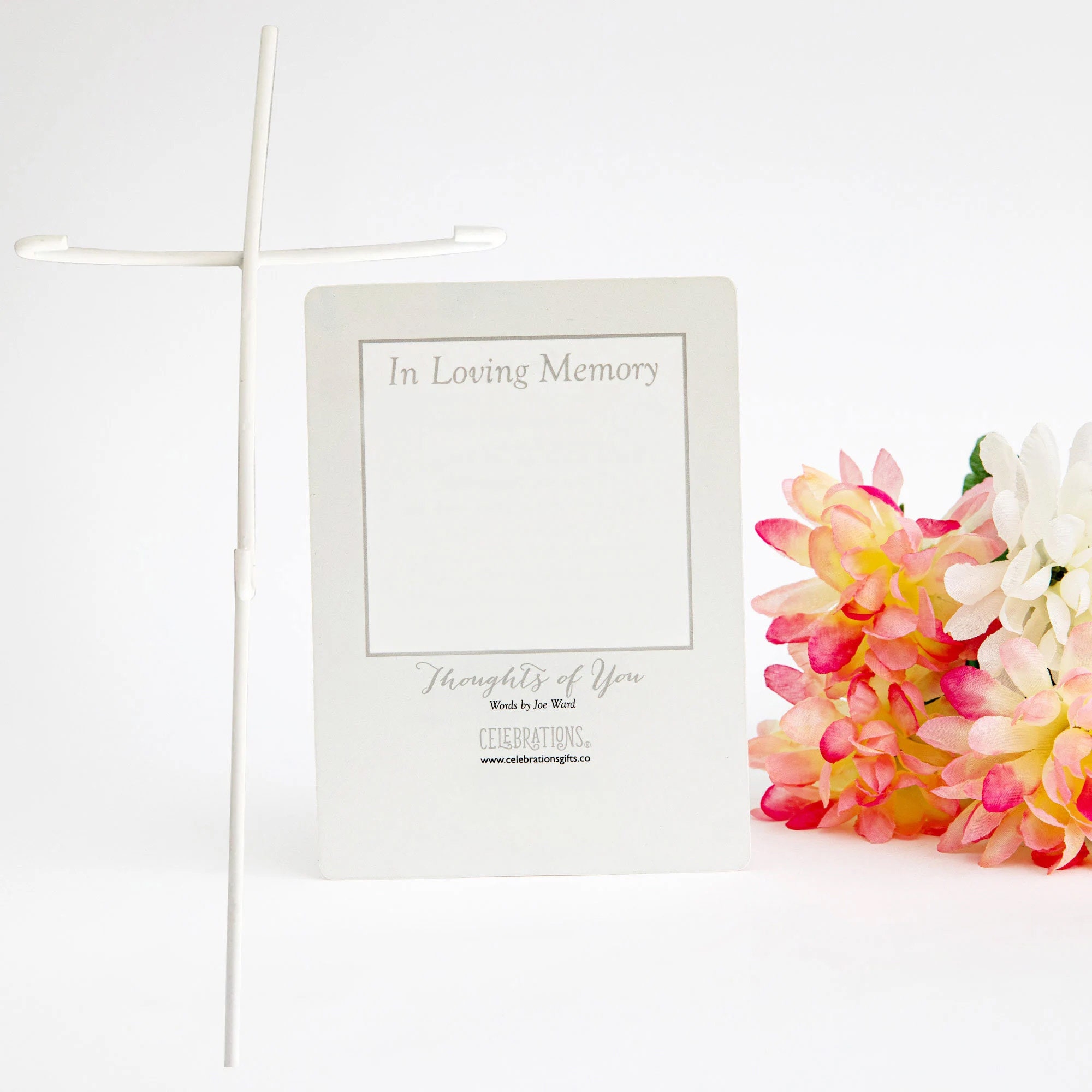 Weatherproof Memorial Card for Friend – Graveside Floral Design - Etsy