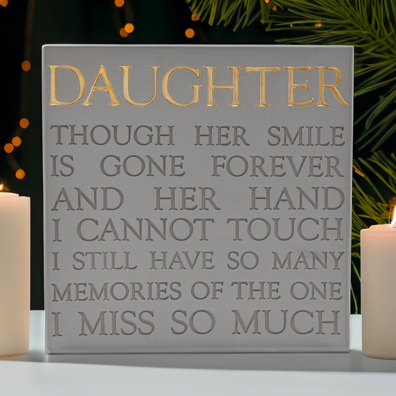 Memorial Stone for Daughter - Daughter Grave Stone - Daughter Memorial ...
