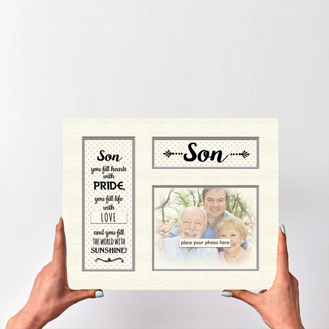 Son Frame - Frame for Son - Son Frame and Mount - Personalised Photo ...