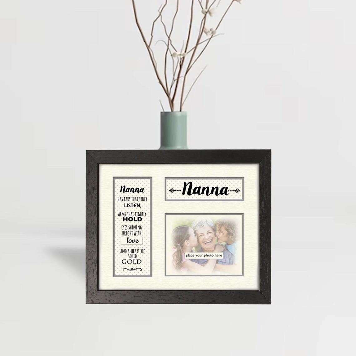 Nanna Frame - Frame for Nanna - Nanna Frame and Mount - Personalised ...