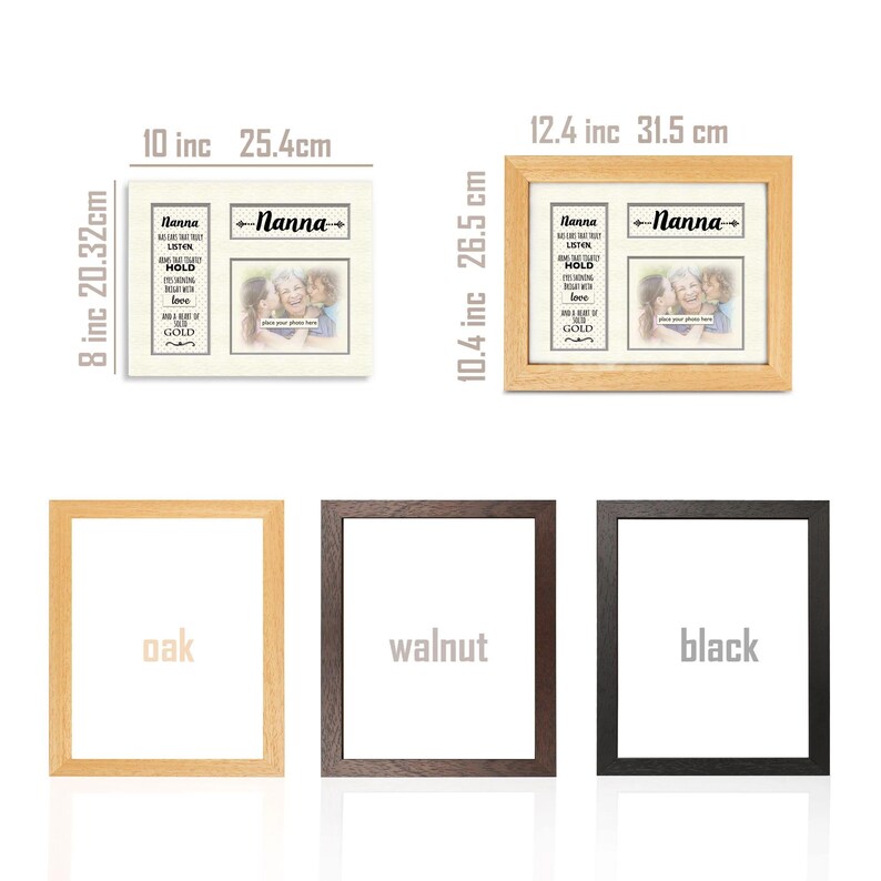 Nanna Frame - Frame for Nanna - Nanna Frame and Mount - Personalised ...