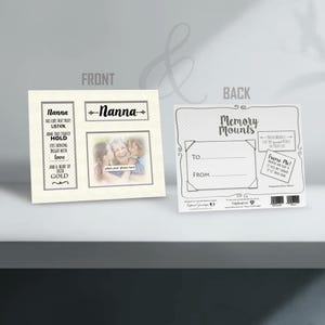 Nanna Frame - Frame for Nanna - Nanna Frame and Mount - Personalised ...