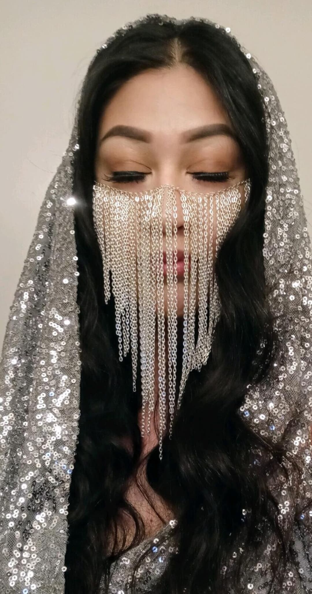 Face Veil Mask Festival Jewelry Masquerade Ball - Etsy
