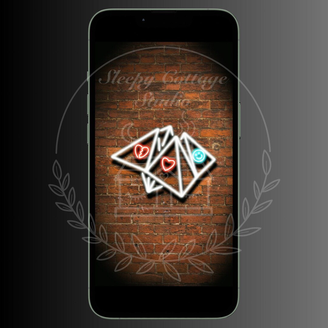Neon Sign Playground Fortune Teller Phone Wallpaper Digital Download - Etsy