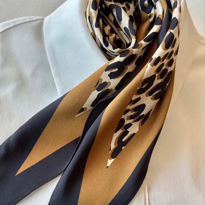 Leopard Print Scarf - Etsy