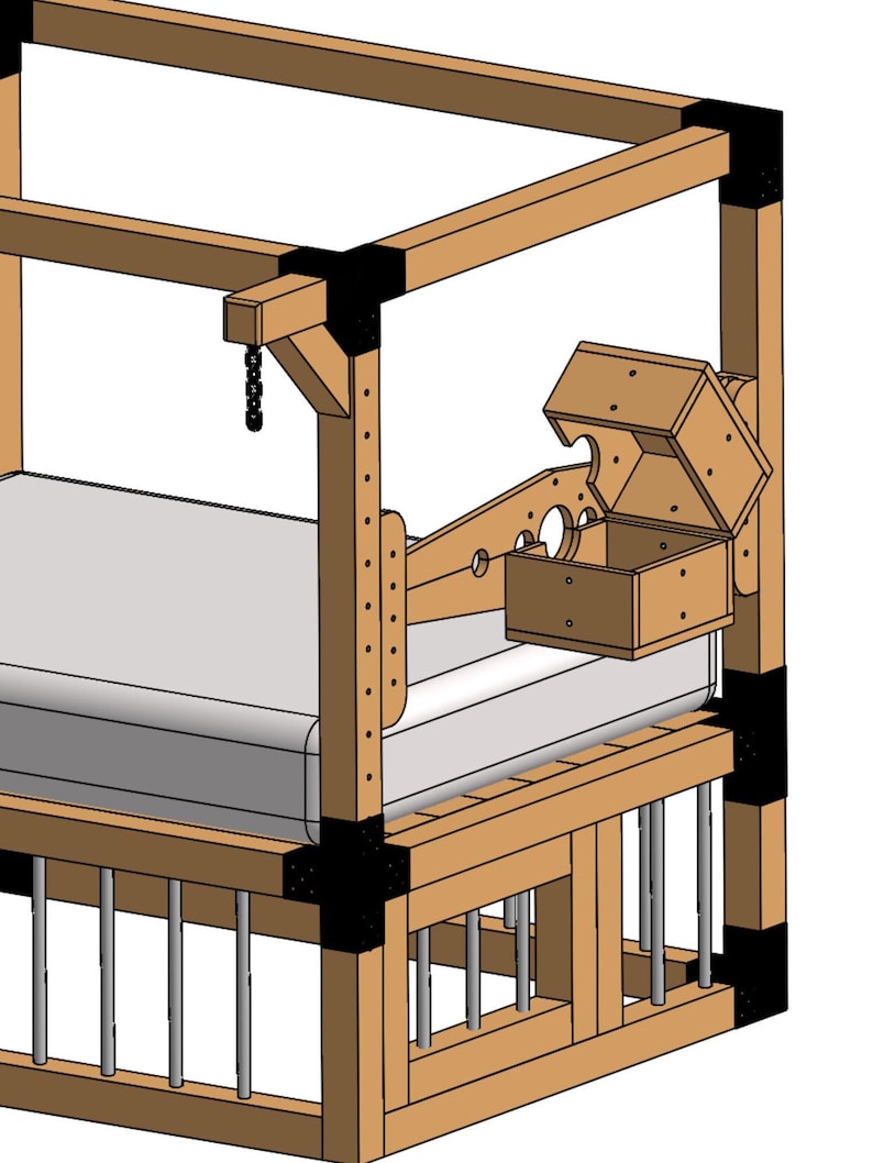 DIY BDSM Modular Bed Plan | Kink Adult Wood Furniture Blueprint for ...