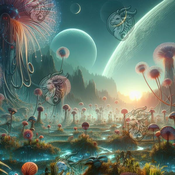 Poster A1, A2, B1, B2 Format, Alien Lifeforms, Plants, Alien Planet ...